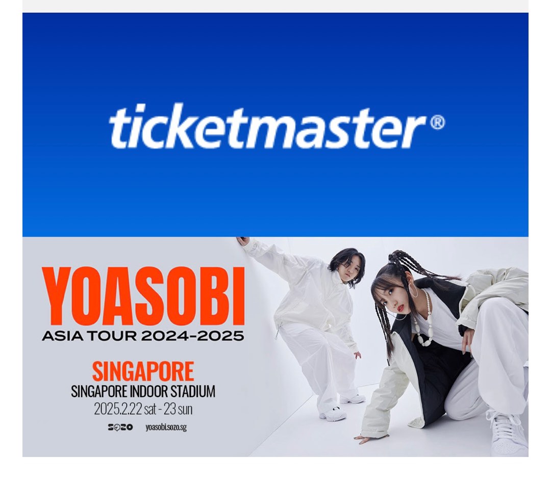 Yoasobi Singapore Concert Early Access Code, Tickets & Vouchers, Event ...