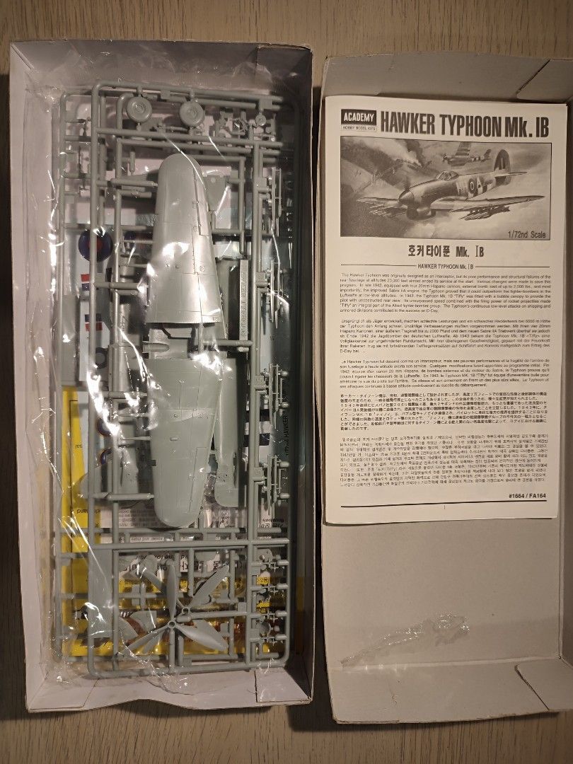1/72 Hawker Typhoon Mk1b, Academy Model Kit, Hobbies & Toys, Toys ...