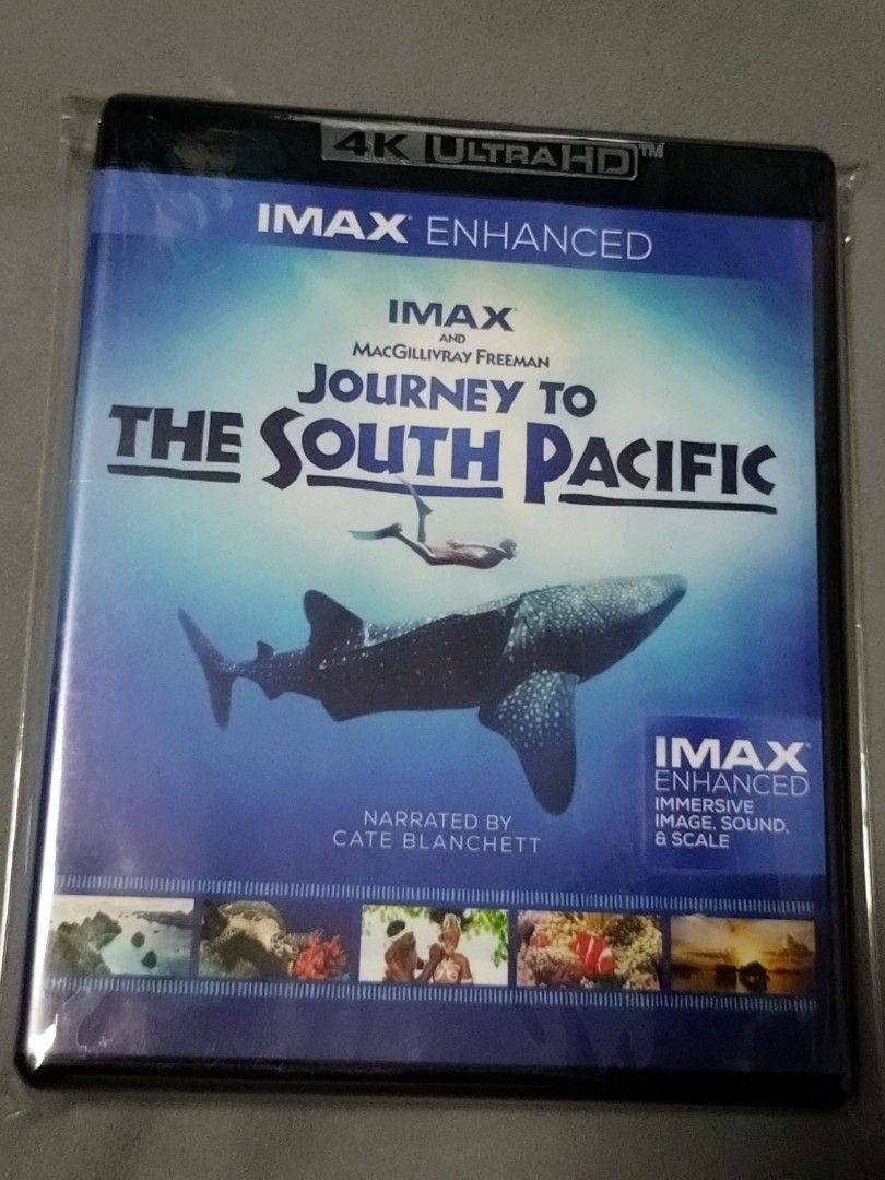 4KUHD Blu-ray DTS X IMAX Enchanced Journey To The South Pacific HDR+ 南太平洋之旅海洋記錄片試機4K藍光碟BD, 興趣及遊戲 ...