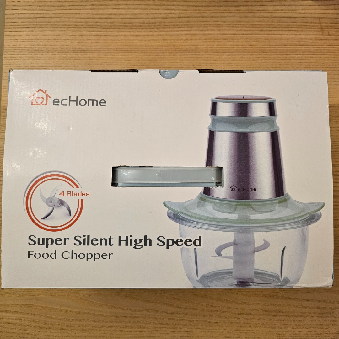 億世家 ecHome 食物處理器 super silent high speed food chopper 食物切割, 家庭電器, 廚房電器, 榨汁機及攪拌機 - Carousell