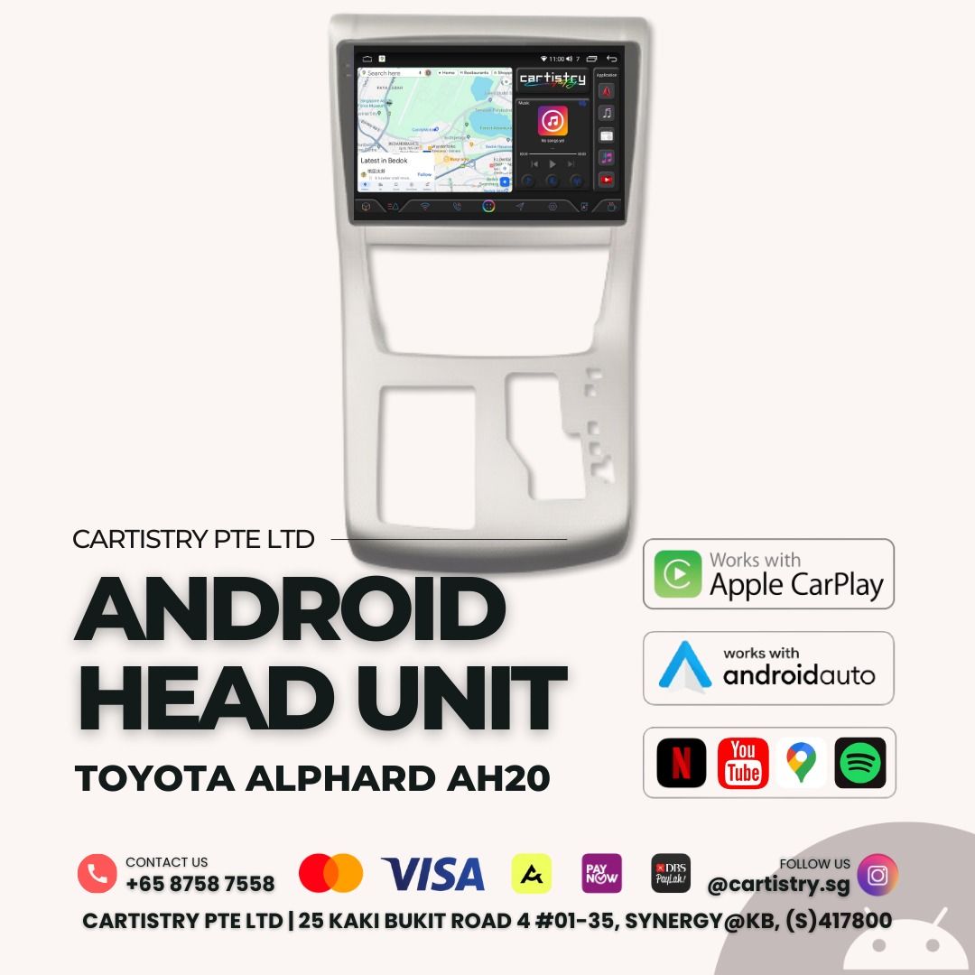 TOYOTA ALPHARD AH10 AH20 AGH30 9 10 15.6 INCH AGH30 CONVERT AGH40 2K 13 ...
