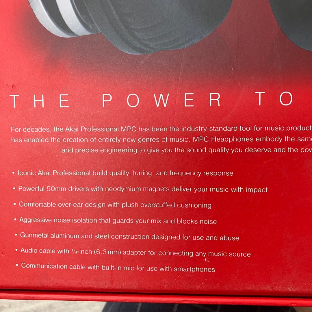 AKAI MPC Music Production & Studio Headphones, Audio, Headphones ...