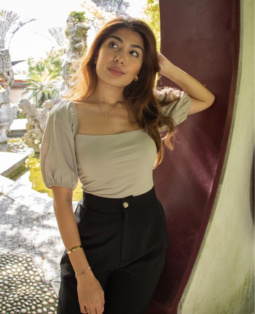 BNWT JESS TOP IN TAUPE from Cactus and moon, Women's Fashion, Tops ...