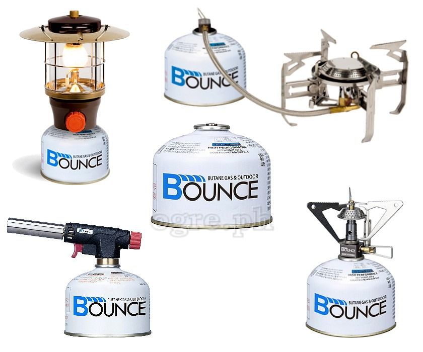 Bounce LG-230 Camping Butane Gas 230g Screw Type Canister, Sports ...