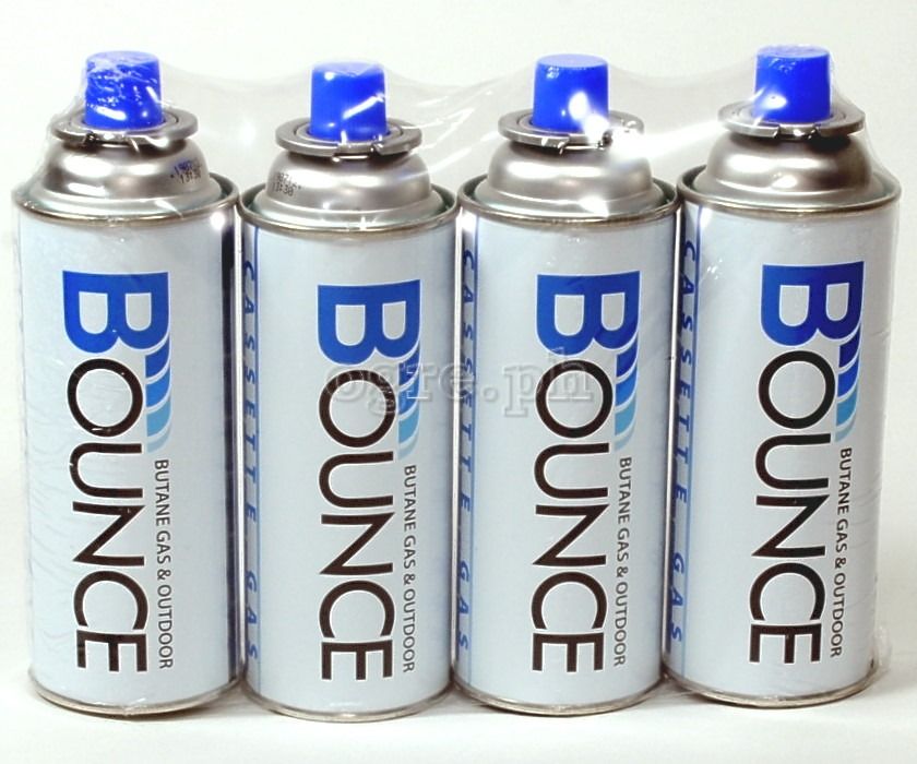 Bounce LG-250 Butane Gas 250g Nozzle Type CRV Cartridge 4-Pack, Sports ...