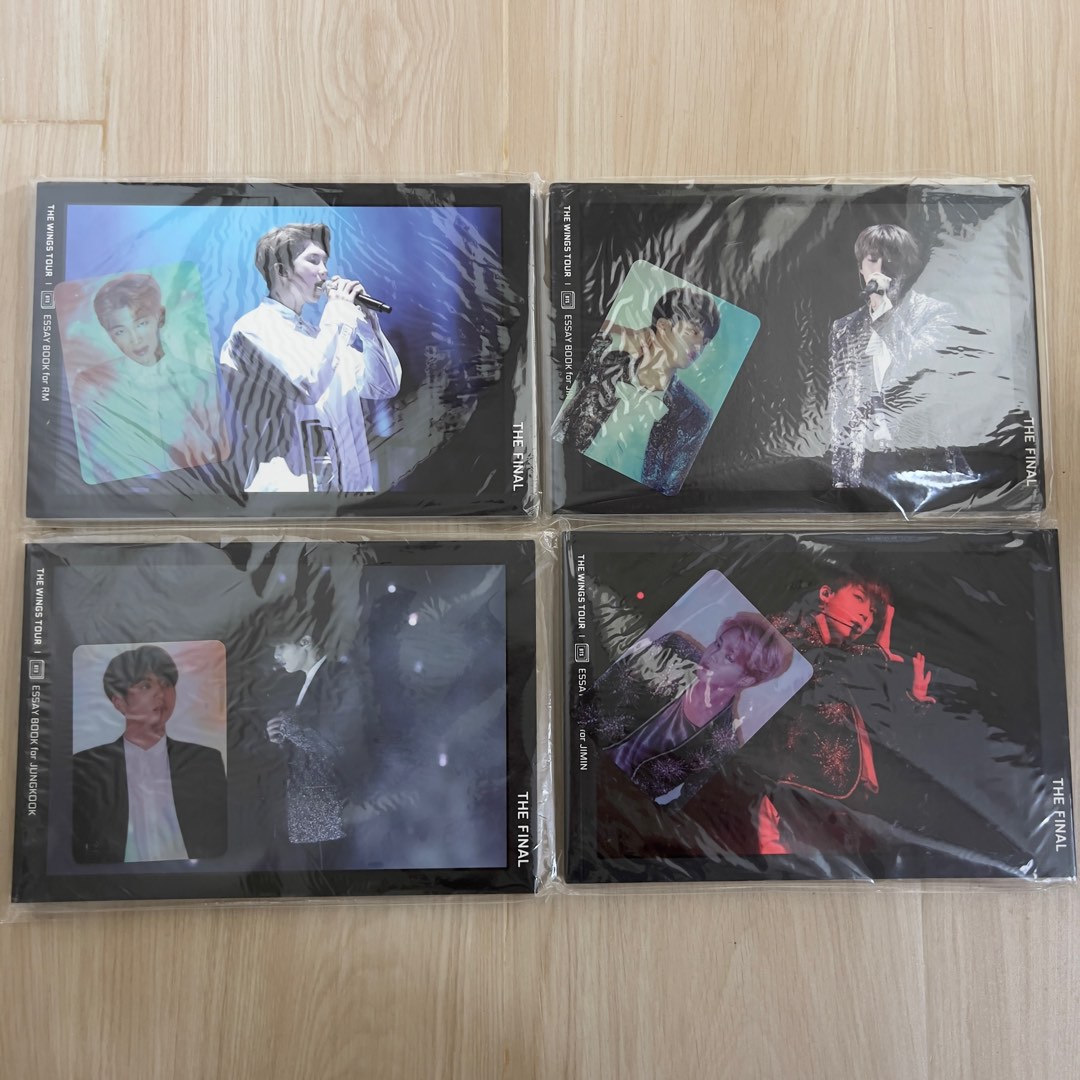 BTS WINGS TOUR MERCH 周邊 Premium Photo | Essay Book with Photocard ...