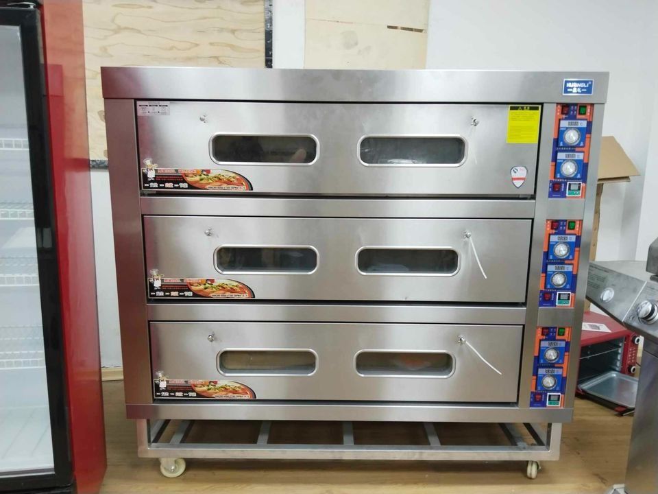 Commercial Heavy Duty Electric Oven 3 layers oven with 9 trays, TV ...