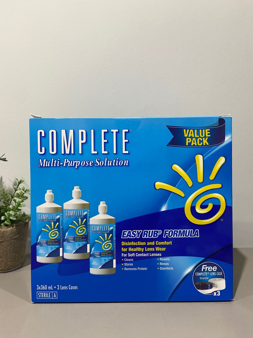 (Last set) Complete Multi-Purpose solution, Beauty & Personal Care, Vision Care on Carousell