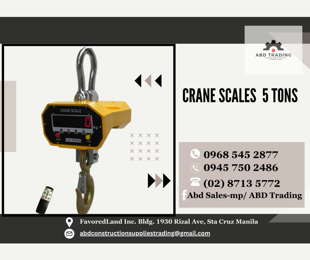 CRANE SCALES 5 TONS, Commercial & Industrial, Construction Tools ...