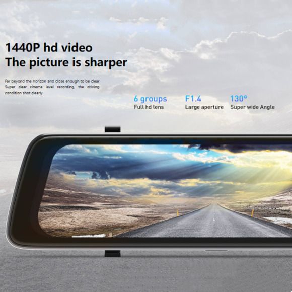 DDPAI Mola E3 Rearview Mirror Dashcam 2K Ultra HD 1440P 10 Inch ...