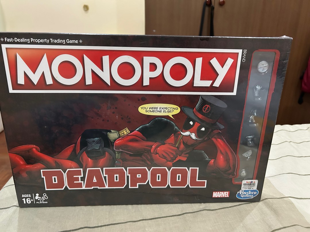 Deadpool Monopoly, Hobbies & Toys, Toys & Games on Carousell