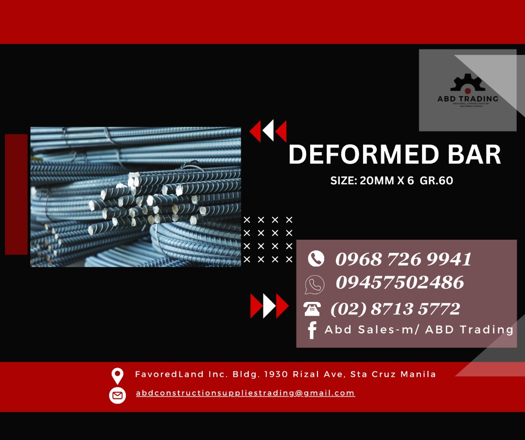 DEFORMED BAR, Commercial & Industrial, Construction Tools & Equipment ...