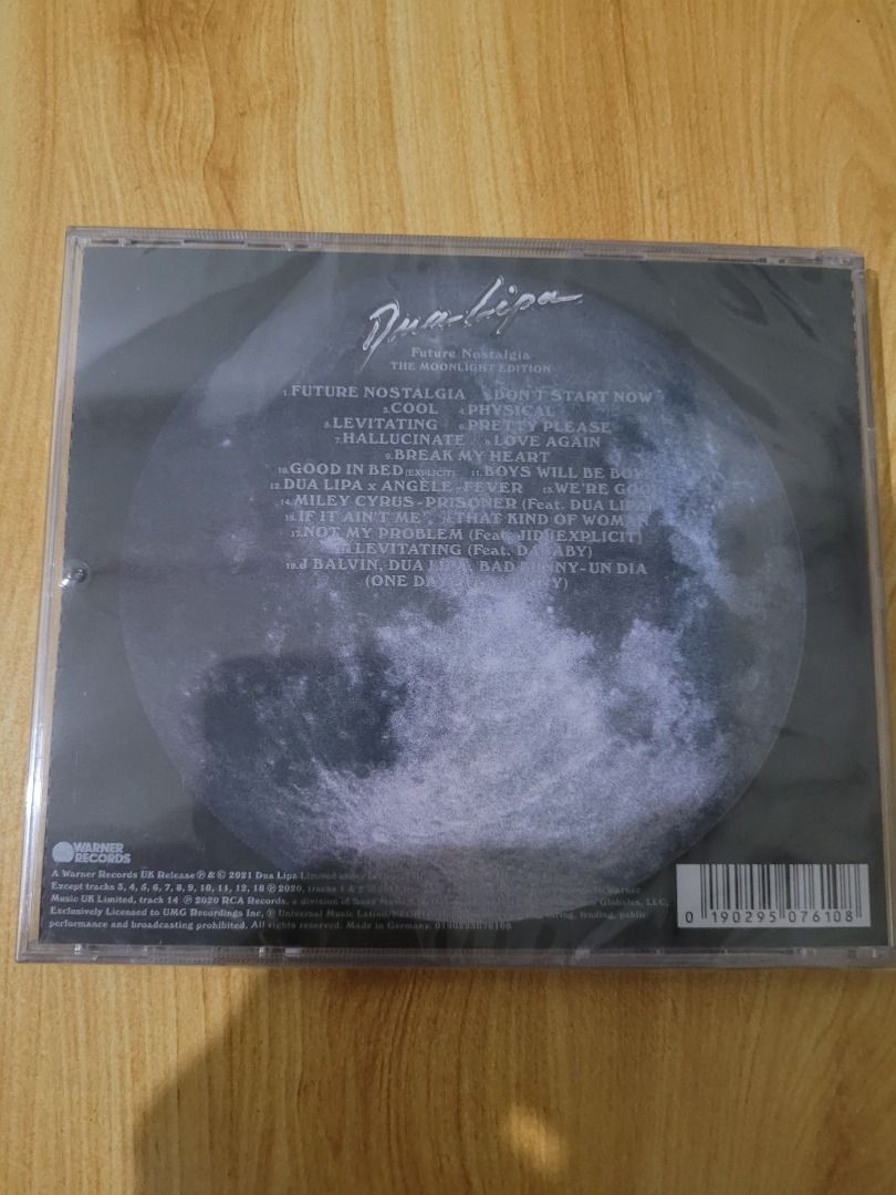 Dua Lipa - Future Nostalgia The Moonlight Edition, Hobbies & Toys ...