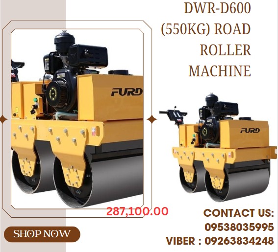 DWR-D600 (550KG) PISON DIESEL TYPE OF MINI ROAD ROLLER MACHINE ...