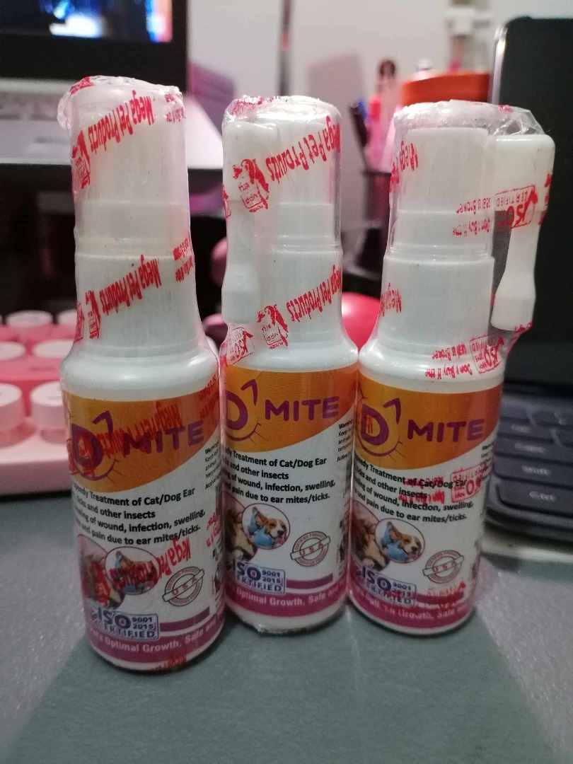 Ear Drops for Ear Mites and Ticks, Pet Supplies, Health & Grooming on ...