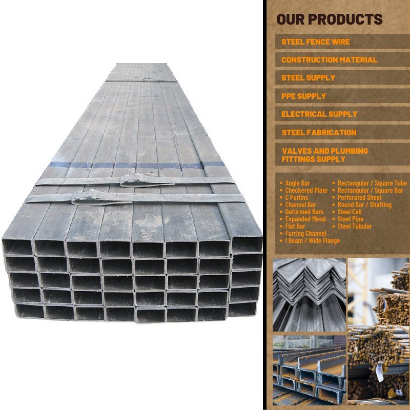 Galvanized Tubular / Square and Rectangular Bar / Steel Bar, Commercial ...