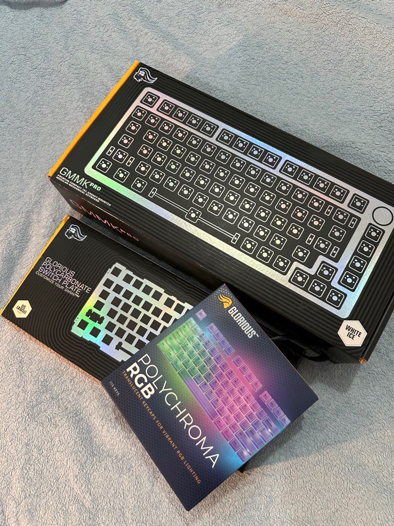 GMMK Pro with PCB place + Polychroma keycaps, Computers & Tech, Parts ...