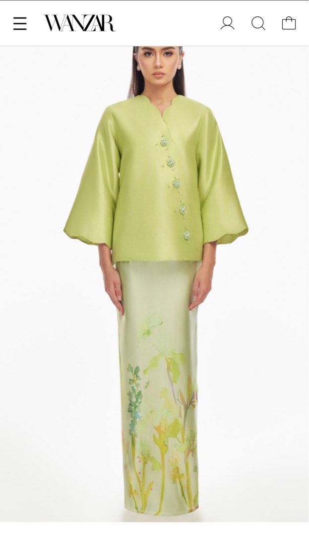 HUNTING - Wanzar Amersya lime green saiz S, Women's Fashion, Muslimah ...