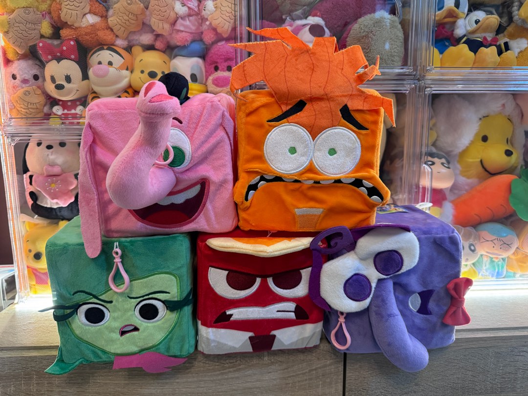 Inside Out Square Plushies (big), Hobbies & Toys, Toys & Games on Carousell