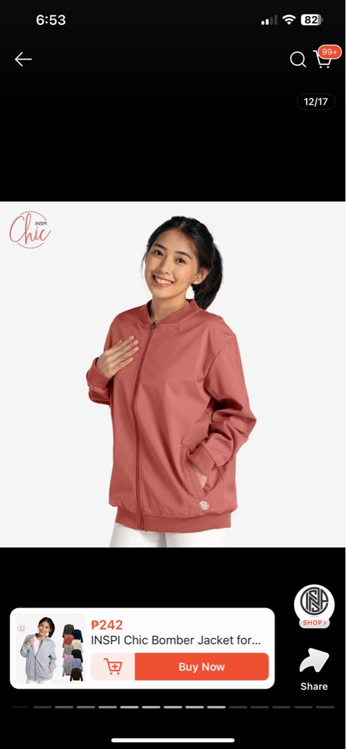 Inspi jacket, Women's Fashion, Activewear on Carousell