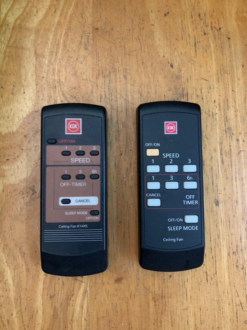 2 Unit KDK Ceiling Fan Remote Control Unit K14X# Battery AA Controller ...