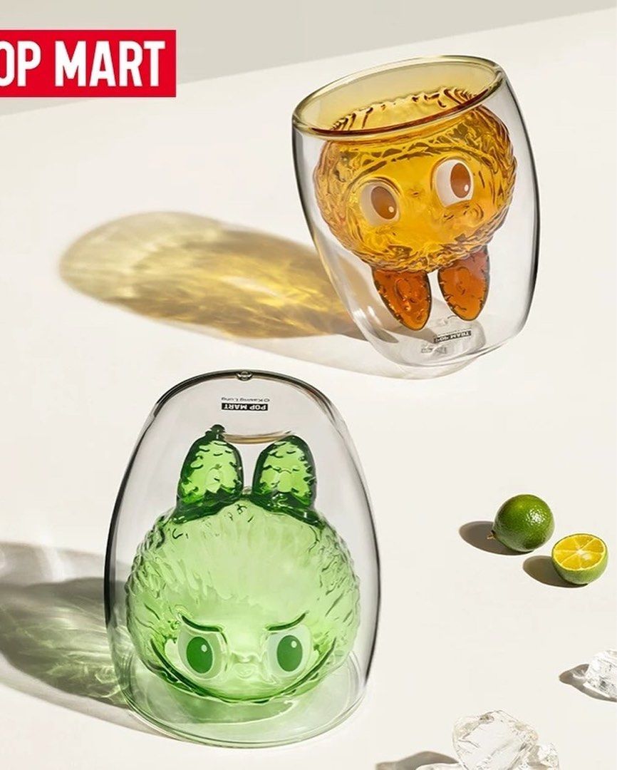 Labubu Cheers Double Walled Glass, Hobbies & Toys, Memorabilia ...