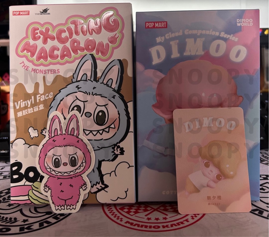 Labubu Lychee + Dimoo Cloud, Hobbies & Toys, Toys & Games on Carousell