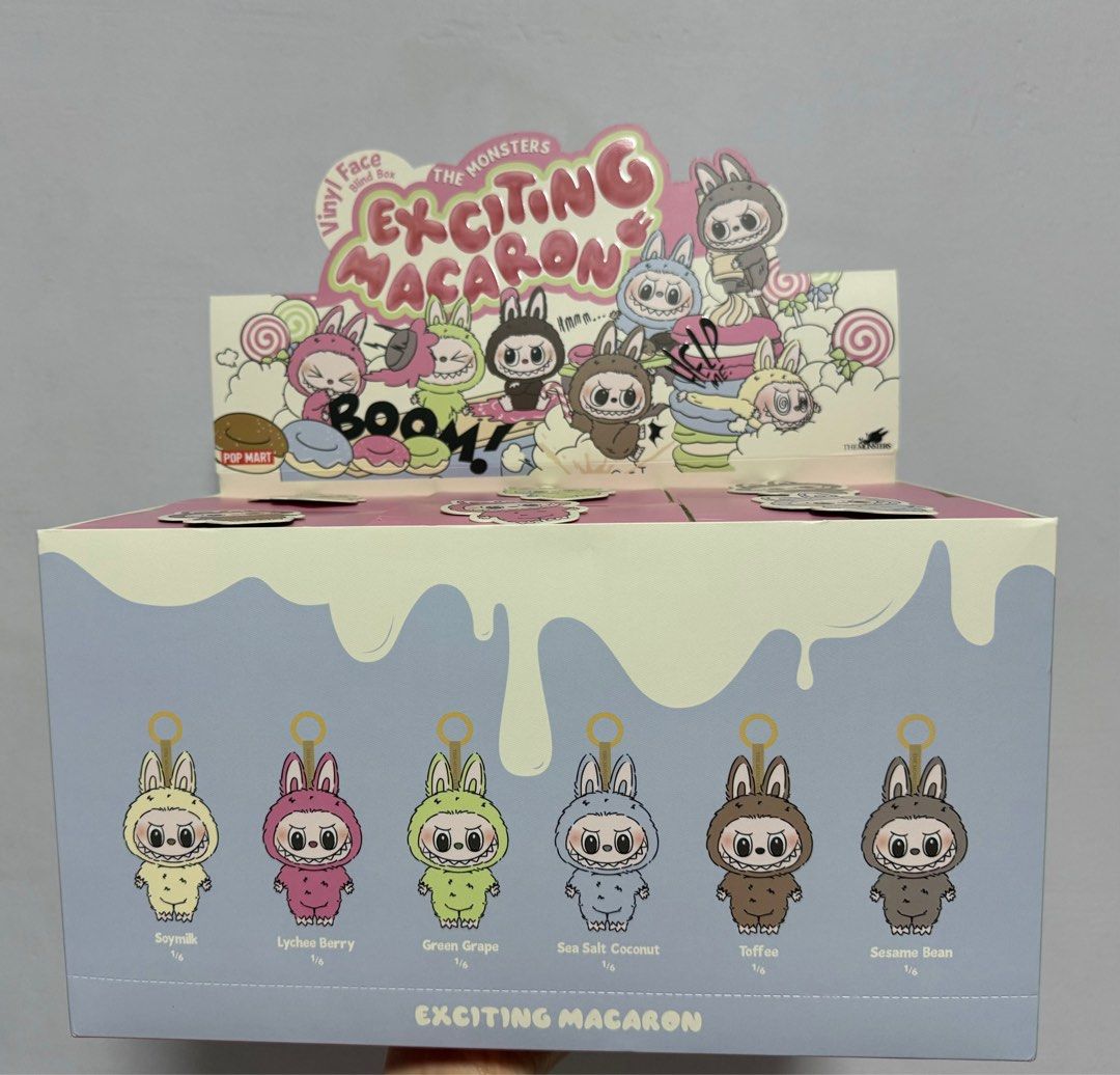 READY STOCKS Labubu Exciting Macaron Plush (Toffee, sesame bean, soy ...