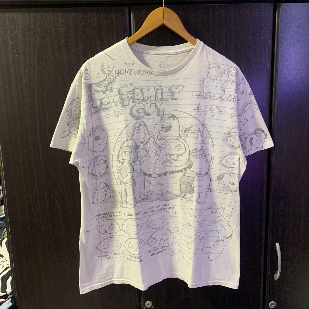 Liquid Blue Family Guy Paper Design, Men's Fashion, Tops & Sets ...