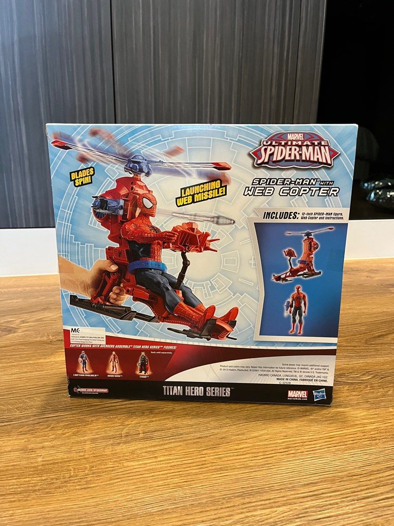Marvel Ultimate Spider-Man Titan Hero Series With Web Copter, Hobbies ...
