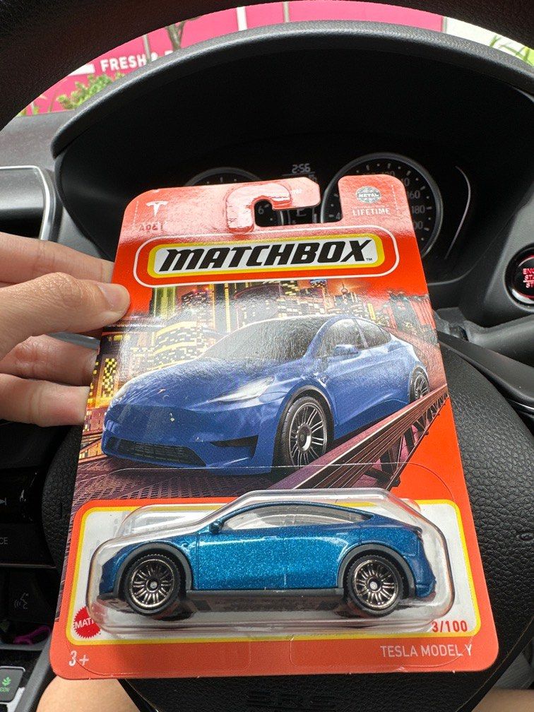 Matchbox Tesla model Y, Hobbies & Toys, Toys & Games on Carousell