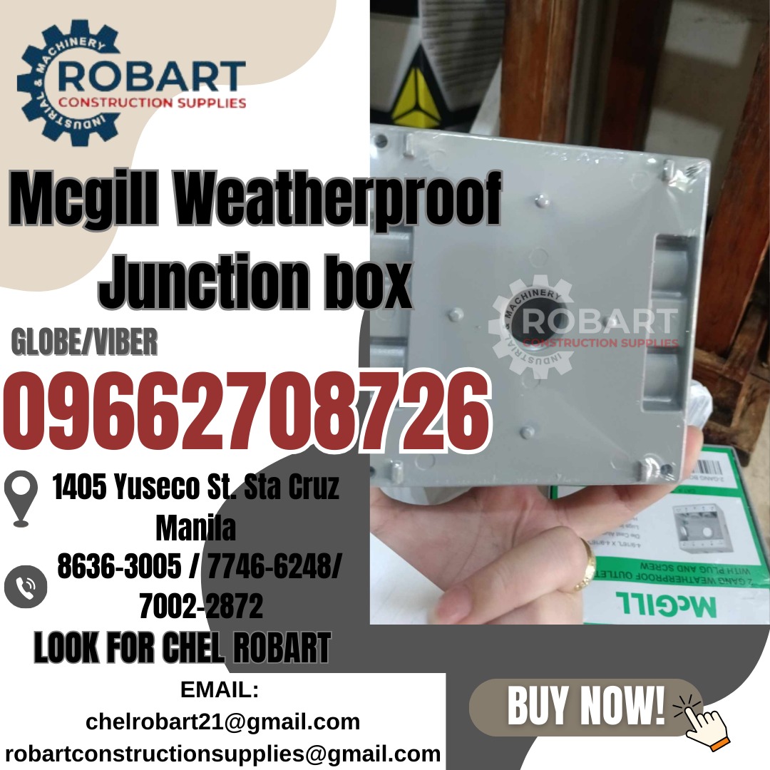 MCGILL WEATHERPROOF JUNCTION BOX, Commercial & Industrial, Construction ...
