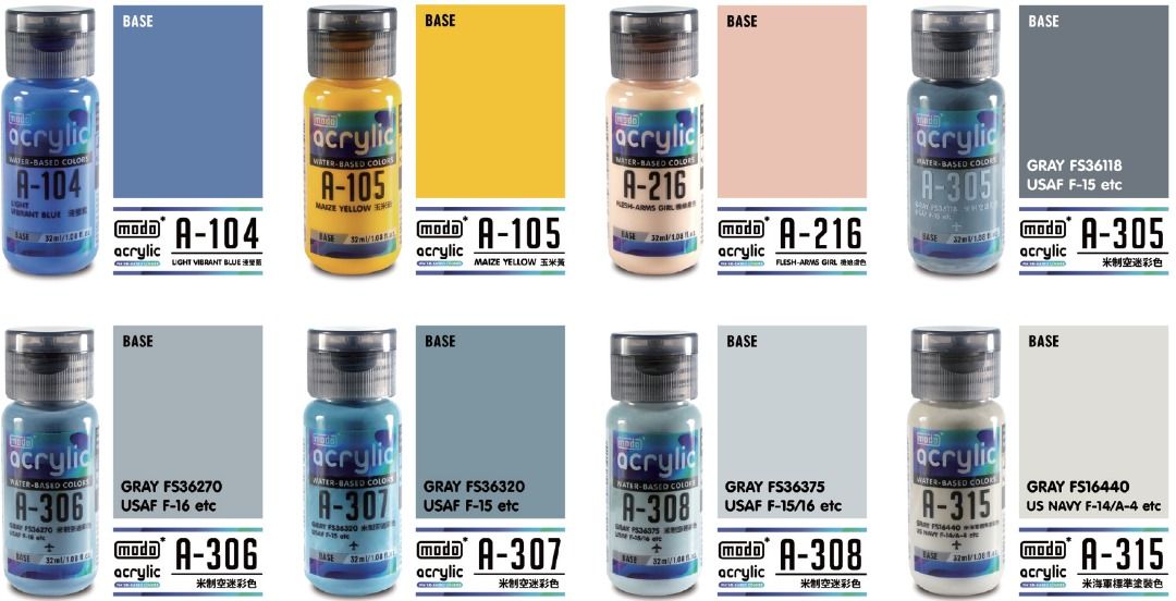 Modo Real-Water-Based paint Base Colours, Hobbies & Toys, Stationery ...