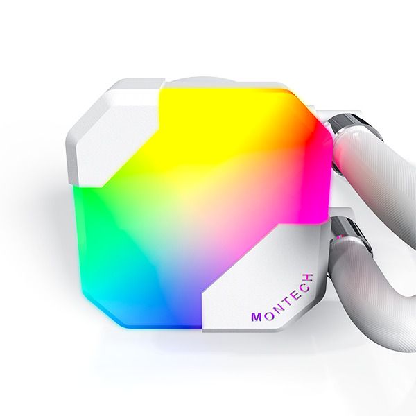 MONTECH HyperFlow ARGB 360 360mm -AIO CPU Liquid Cooler,Intel&AMD,Enhanced 3100RPM WaterPump,3x ...