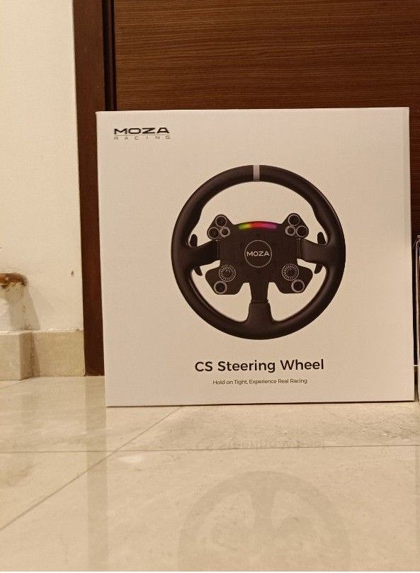 Moza CS V1 wheel (with original box), Video Gaming, Gaming Accessories ...