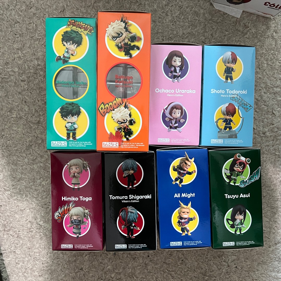 Nendoroid My Hero Academia set, Hobbies & Toys, Toys & Games on Carousell
