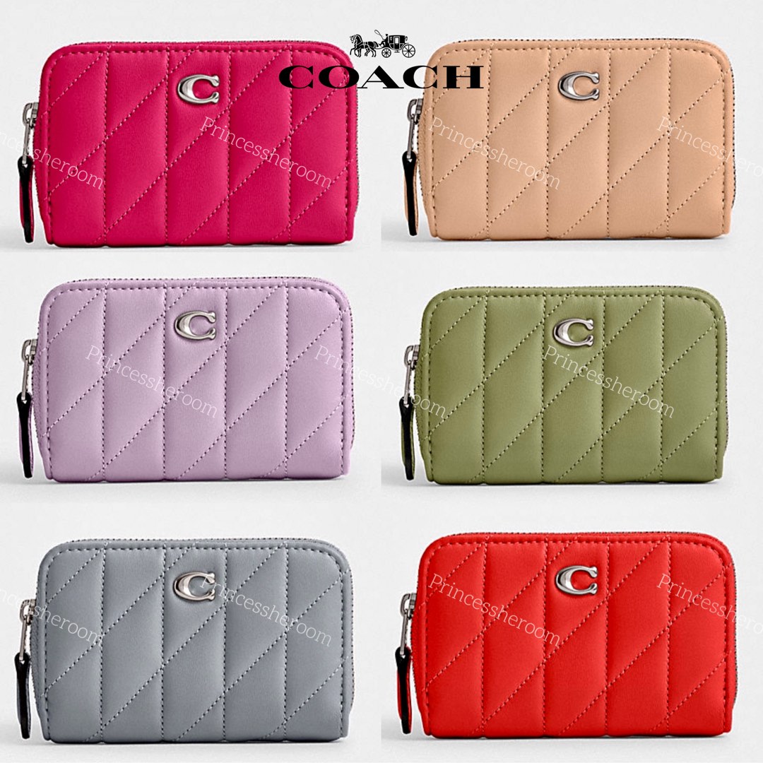 Coach Original CM505 Small Zip Around Card Case with Quilting Wallet ...