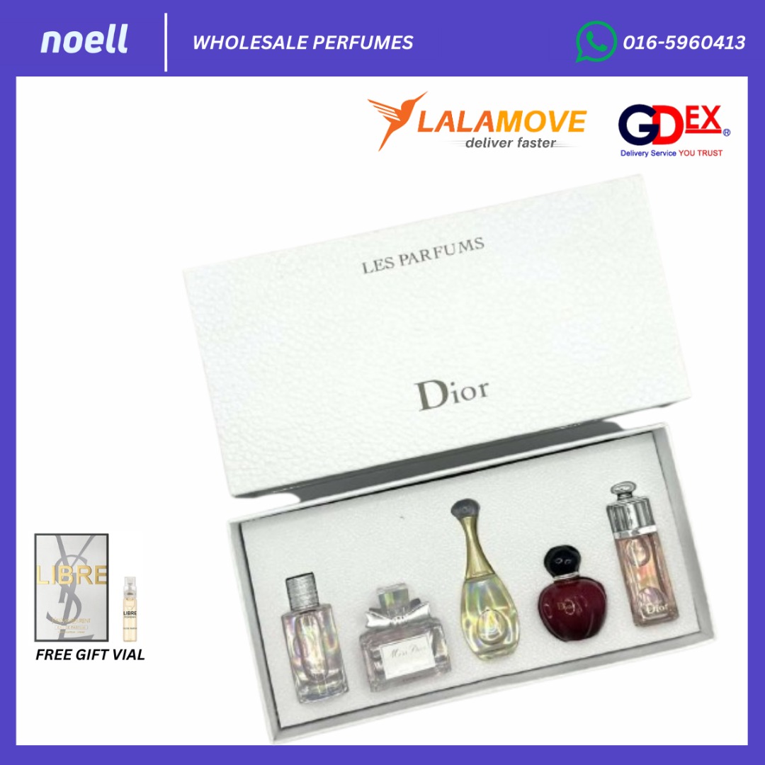 [ORIGINAL] AUTHENTIC READY STOCK DIOR 5 IN 1 SET LES PARFUMS 5X5ML ...
