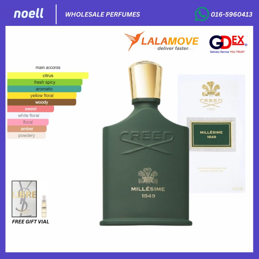 [ORIGINAL] AUTHENTIC READY STOCK CREED MILLESIME 1849 EDP 100ML PERFUME FOR MEN MINYAK WANGI ...