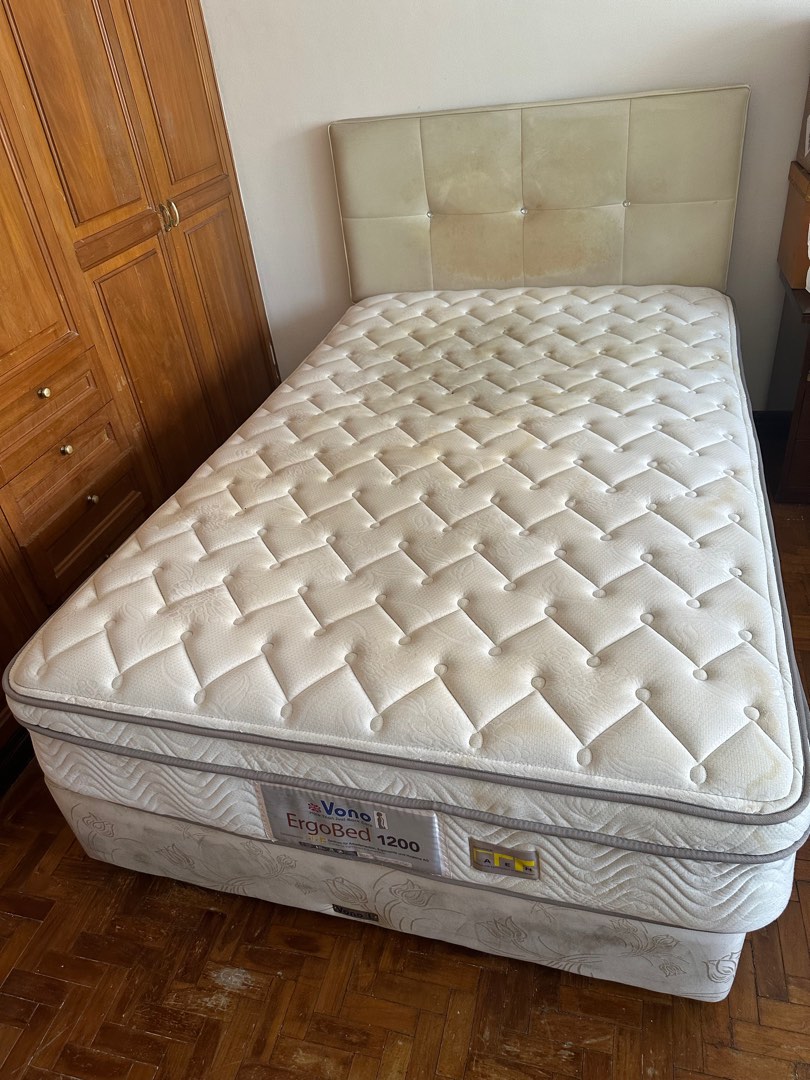 Original Vono Ergonomic Bed Twin Size with Frame, Furniture & Home ...