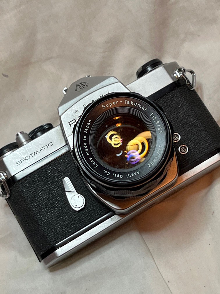 PENTAX Spotmatic SP & Lens, Photography, Cameras on Carousell