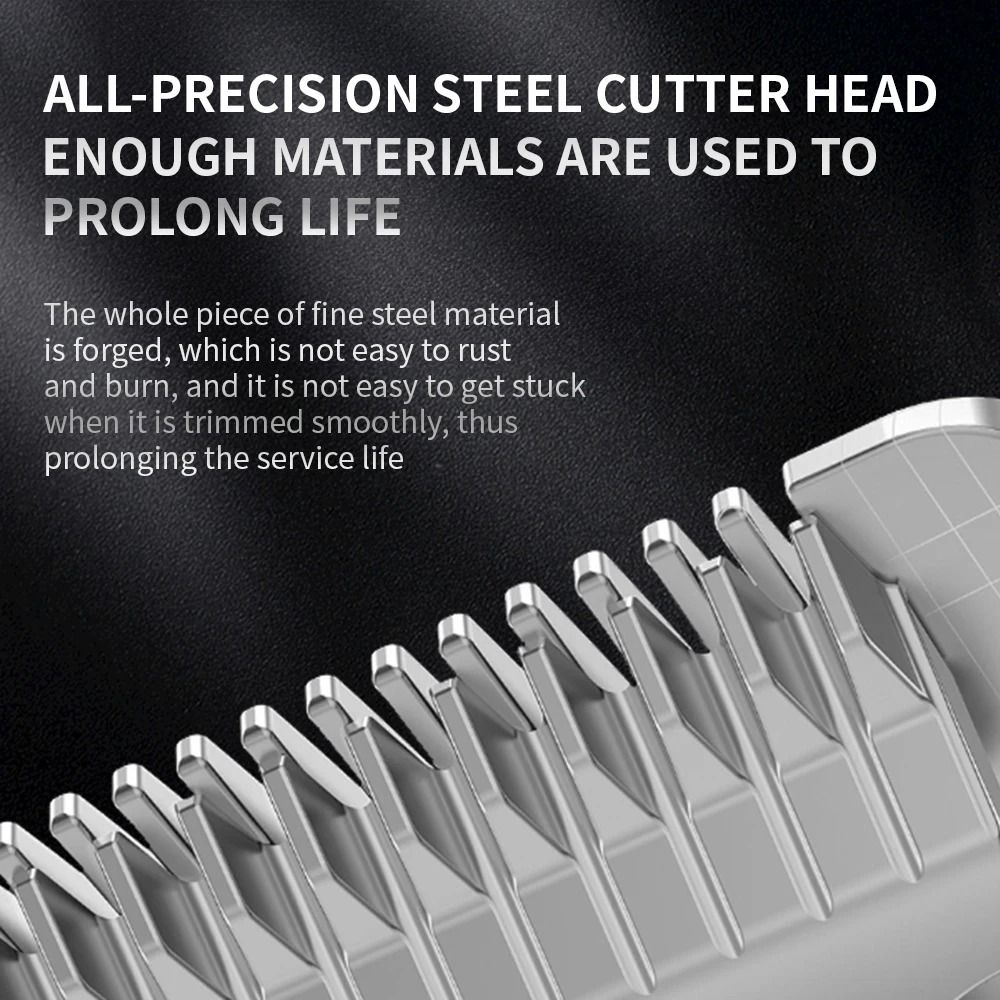 Professional Dog Hair Clipper All Metal Rechargeable Pet Trimmer Cat ...