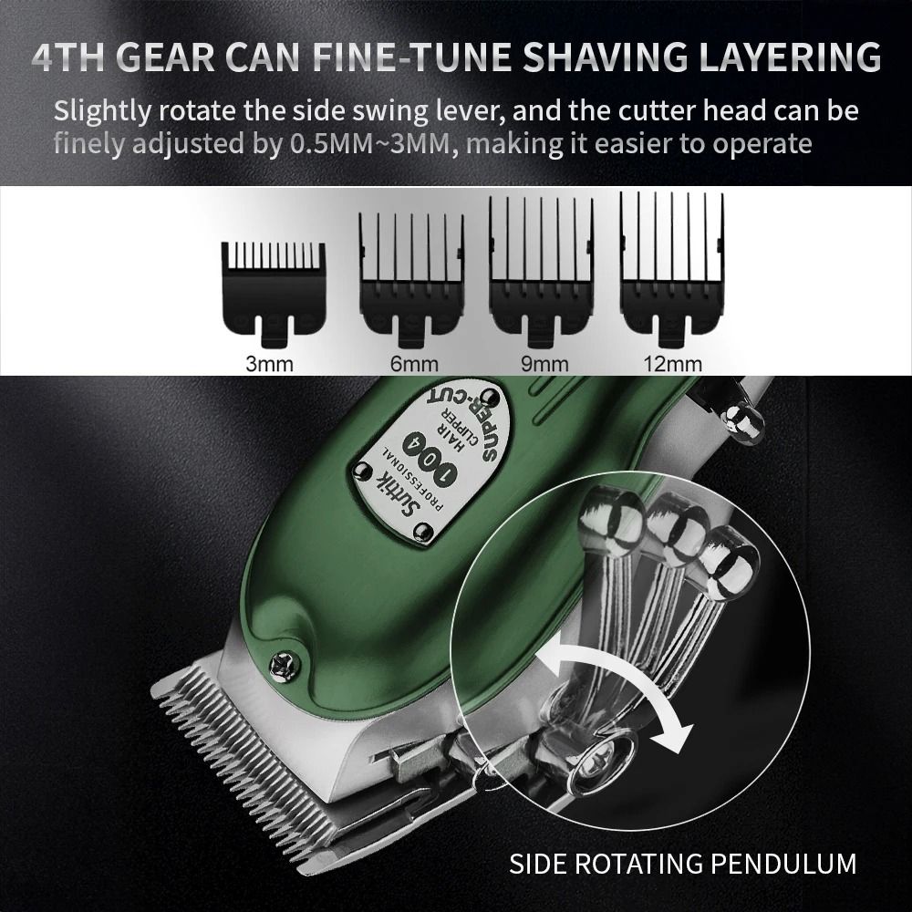 Professional Dog Hair Clipper All Metal Rechargeable Pet Trimmer Cat ...