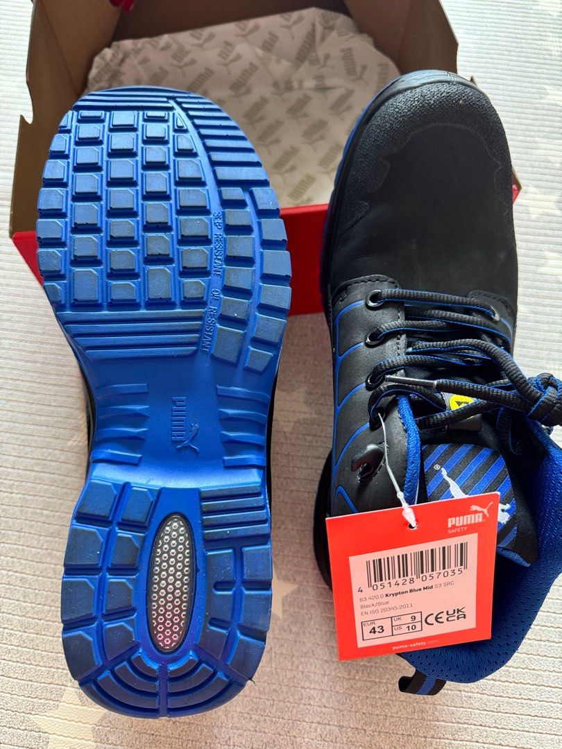 Puma Krypton Mid S3 ESD SRC Safety Work Boot, Men's Fashion, Footwear ...