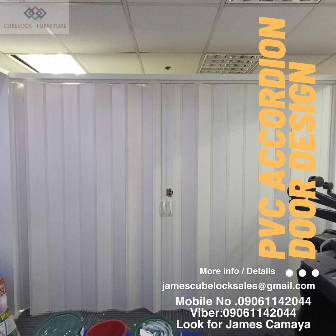 PVC Accordion Door Design, Furniture & Home Living, Furniture, Other ...