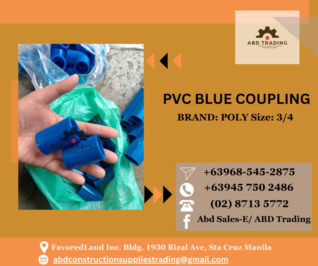 PVC BLUE COUPLING, Commercial & Industrial, Construction Tools ...