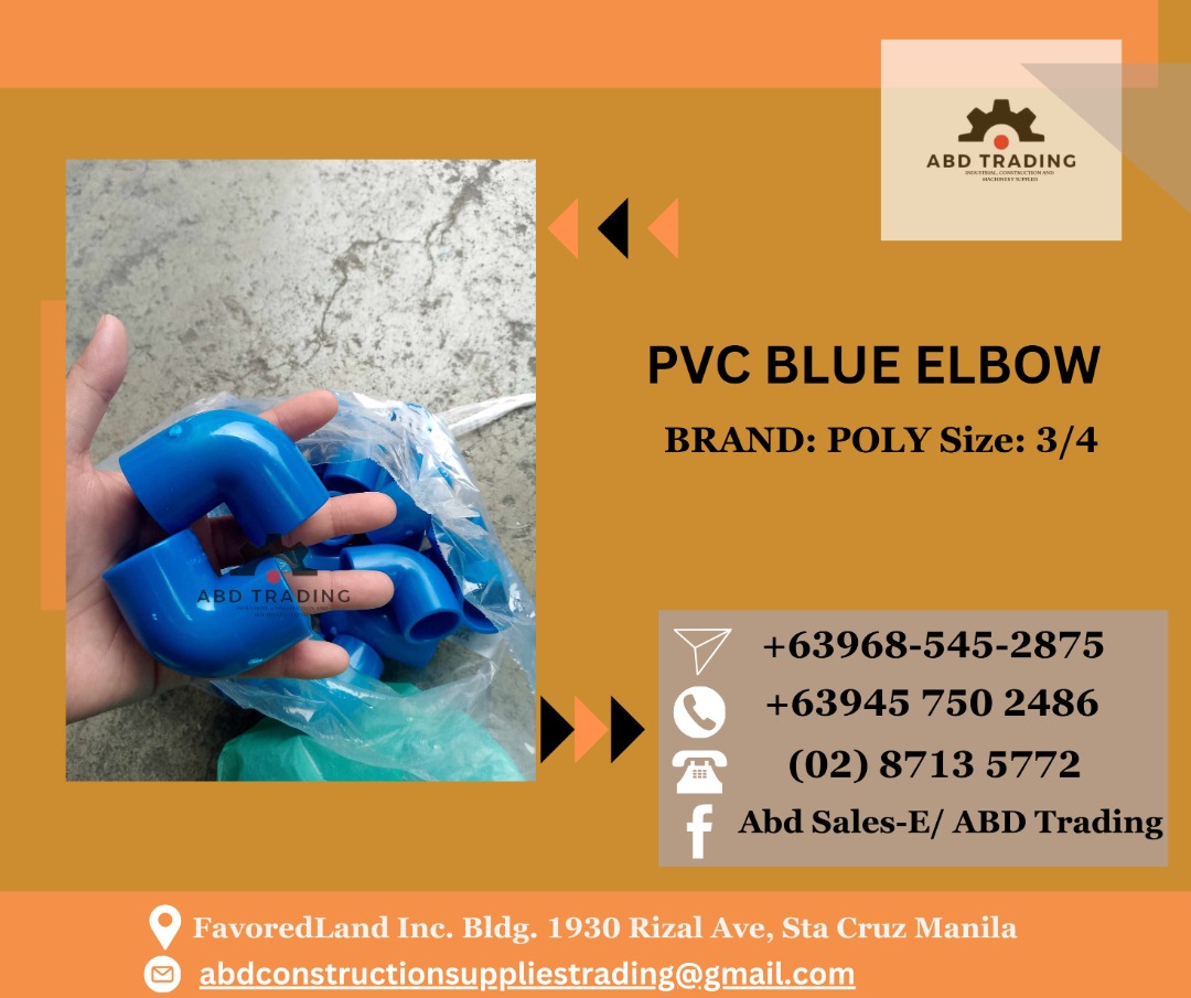 PVC BLUE ELBOW, Commercial & Industrial, Construction Tools & Equipment ...