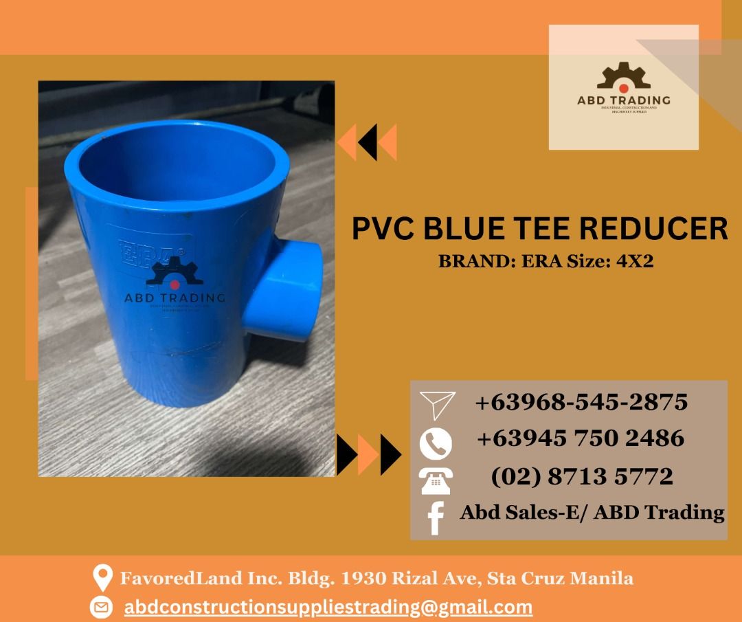 PVC BLUE TEE REDUCER, Commercial & Industrial, Construction Tools ...