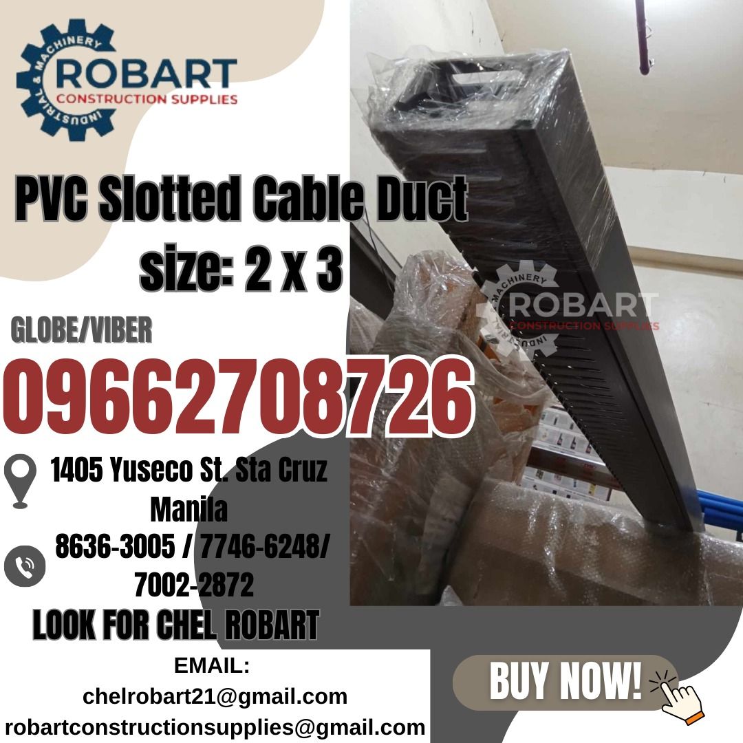 PVC SLOTTED CABLE DUCT, Commercial & Industrial, Construction Tools ...