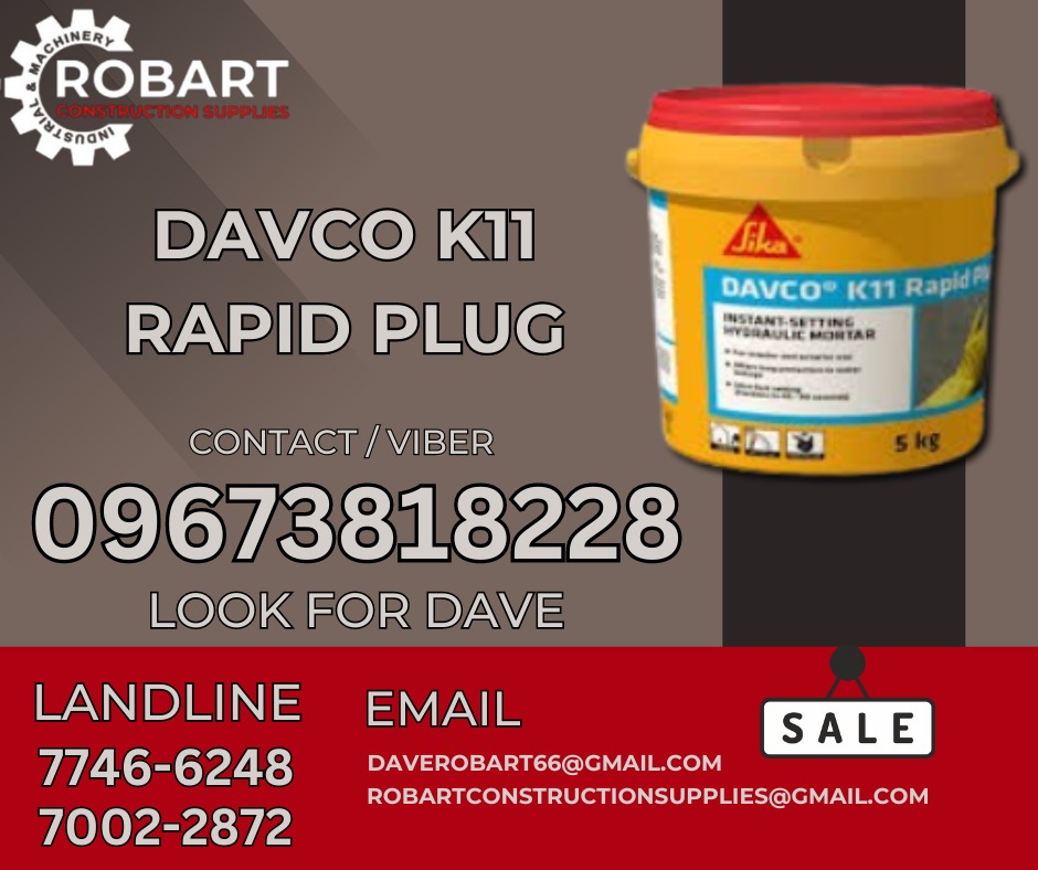 RAPID PLUG DAVCO K11, Commercial & Industrial, Industrial Equipment on ...